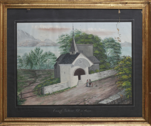 J. MUR, 1839., J. MUR, 1839“Casa de Guillermo Tell en Suiza”